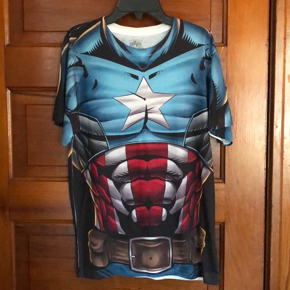 Marvel | Shirts | Marvel Captain American Tshirt | Poshmark